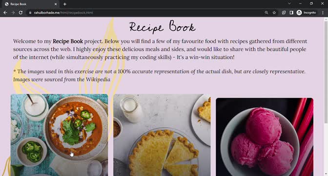 Rahul Borhade on LinkedIn: #webdevelopment #html #css #recipebook # ... Rahul Borhade on LinkedIn: #webdevelopment #html #css #recipebook # ...