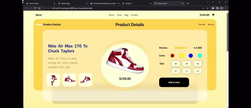 Mostafa Mahmoud on LinkedIn: New project with html, css, js ♥️ Shoes Store. Mostafa Mahmoud on LinkedIn: New project with html, css, js ♥️ Shoes Store.