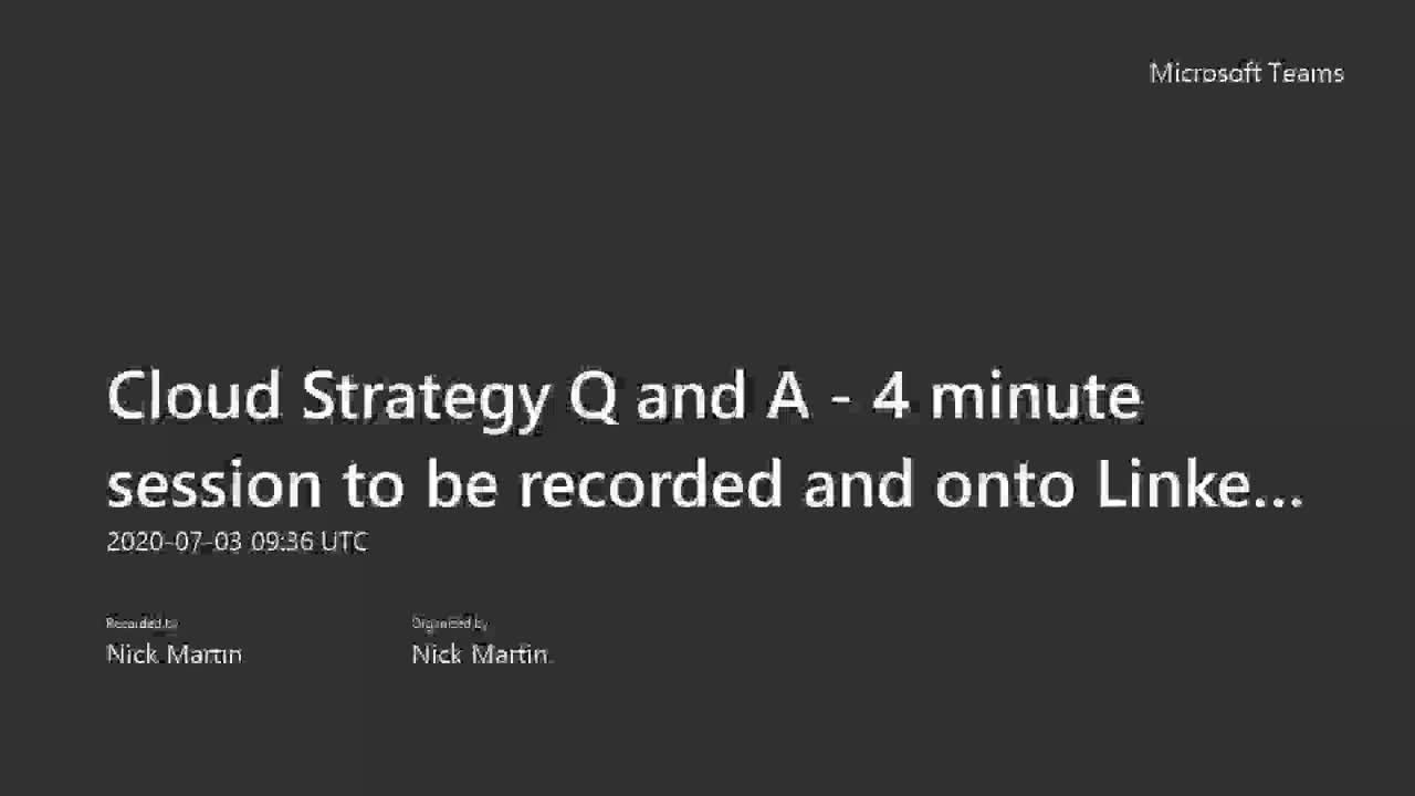 Nick Martin on LinkedIn: A quick video outlining key considerations for ... Nick Martin on LinkedIn: A quick video outlining key considerations for ...