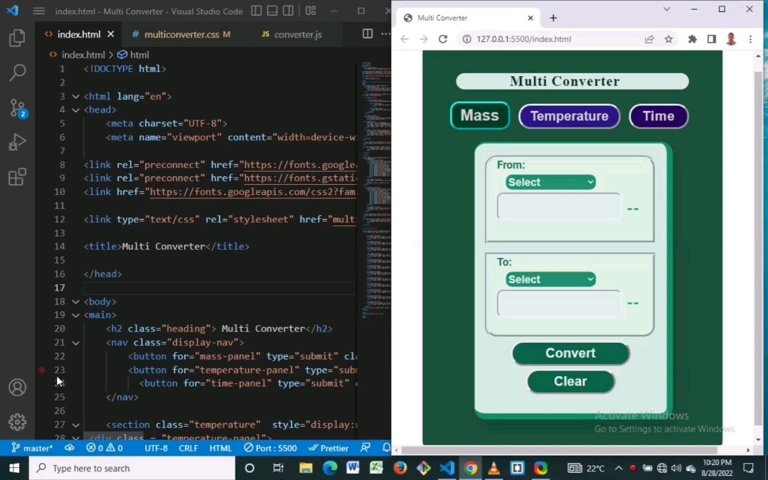 Inu Ismail on LinkedIn: #html #css #javascript #mass #temperature #time ... Inu Ismail on LinkedIn: #html #css #javascript #mass #temperature #time ...
