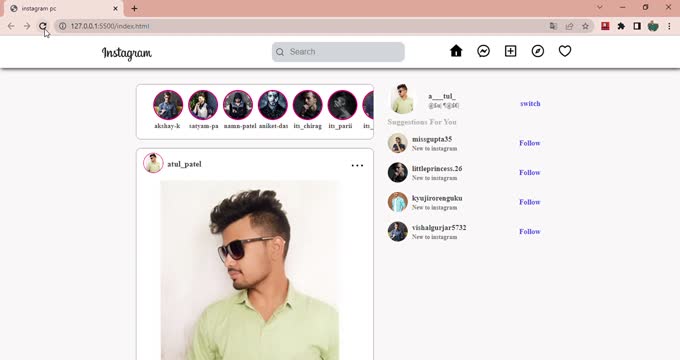 Atul patel on LinkedIn: #instagram #html5 #css #javascript Atul patel on LinkedIn: #instagram #html5 #css #javascript