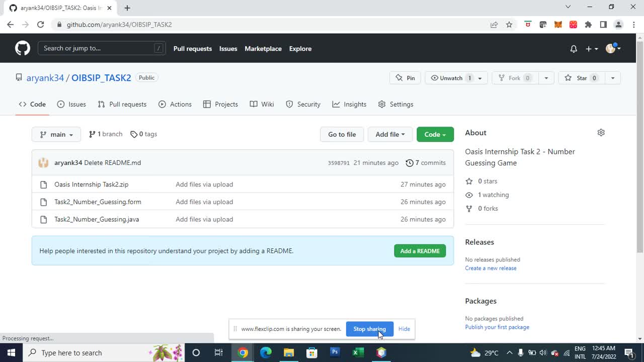 Aryan Ajay Kumar on LinkedIn: #task2 #intern #github #developer #java # ... Aryan Ajay Kumar on LinkedIn: #task2 #intern #github #developer #java # ...