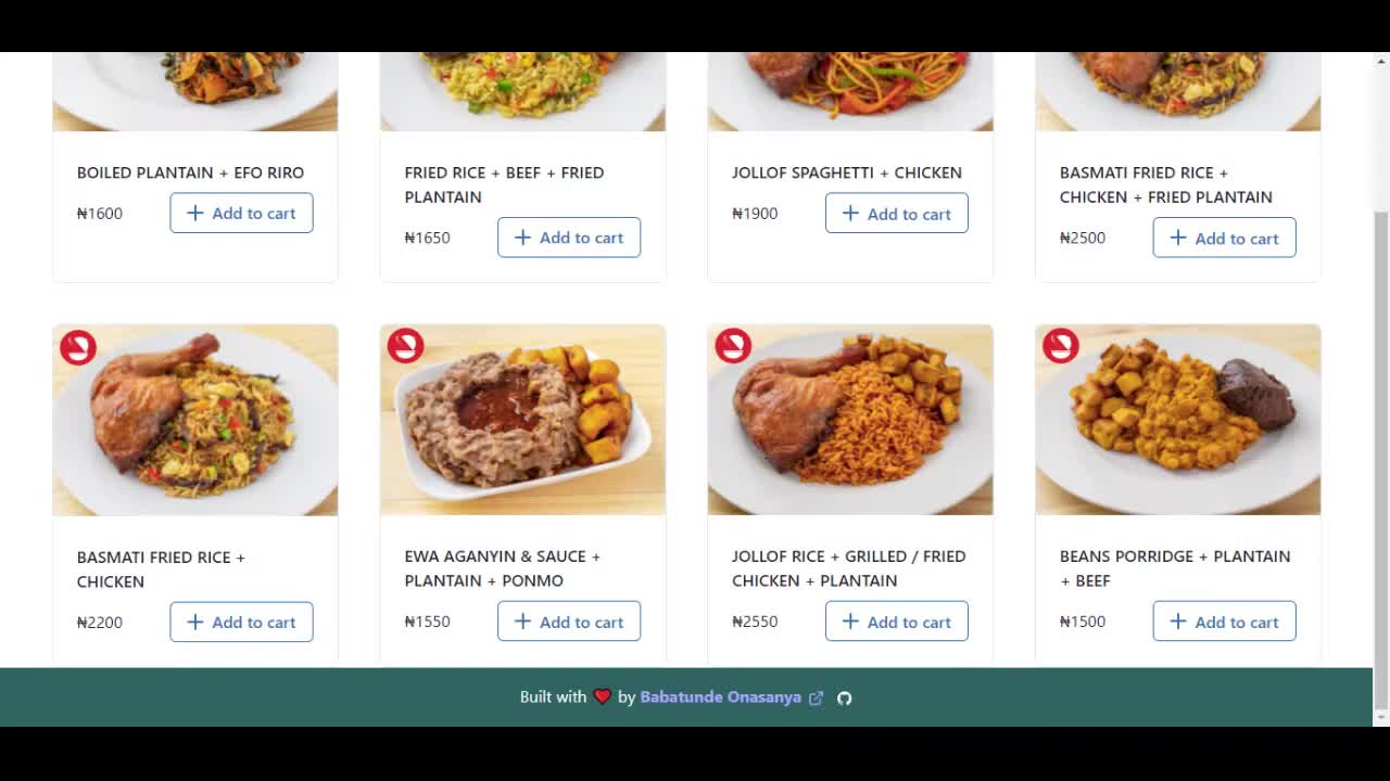 Babatunde Onasanya on LinkedIn: So for fun, I built a simple ordering ... Babatunde Onasanya on LinkedIn: So for fun, I built a simple ordering ...