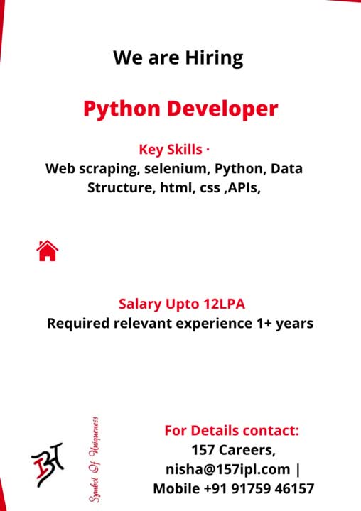 Nisha Singh on LinkedIn: #pythondeveloper #python #pythonprogramming # ... Nisha Singh on LinkedIn: #pythondeveloper #python #pythonprogramming # ...