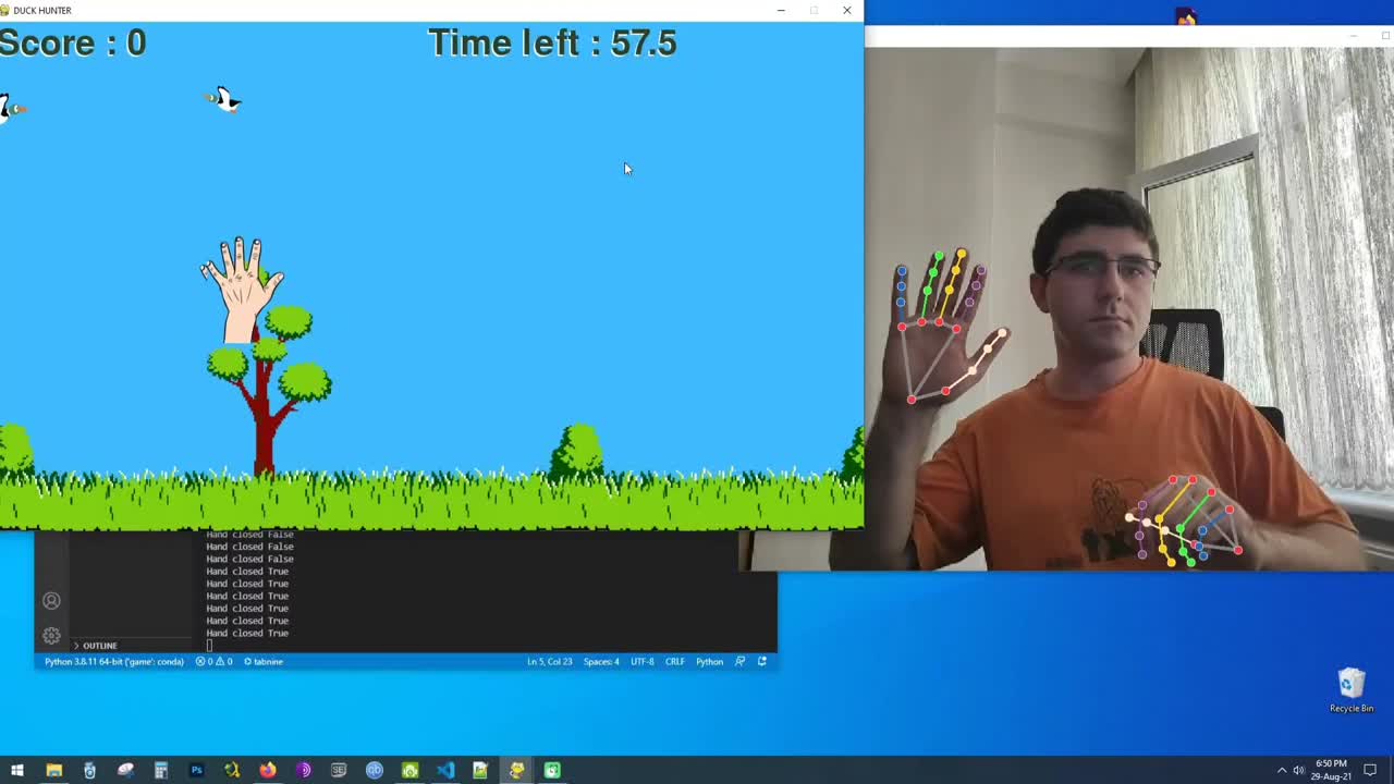 Berkay Yürür LinkedIn‘de: #pygame #opencv #mediapipe #python # ... Berkay Yürür LinkedIn‘de: #pygame #opencv #mediapipe #python # ...