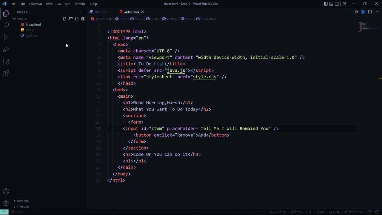 HARSH PATEL on LinkedIn: #connections #task1 #webdevelopment #intern # ... HARSH PATEL on LinkedIn: #connections #task1 #webdevelopment #intern # ...