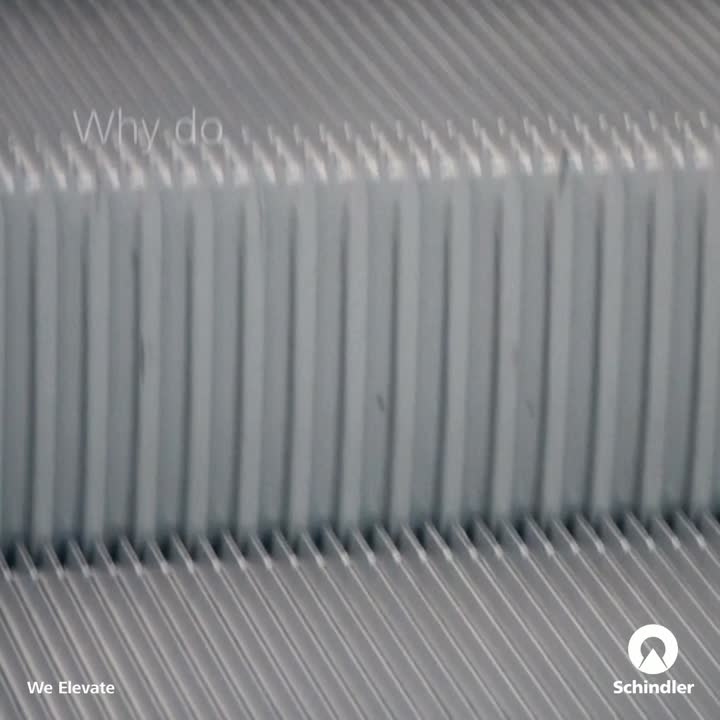 Schindler India on LinkedIn: Why do Escalator Stairs Have Grooves? Schindler India on LinkedIn: Why do Escalator Stairs Have Grooves?