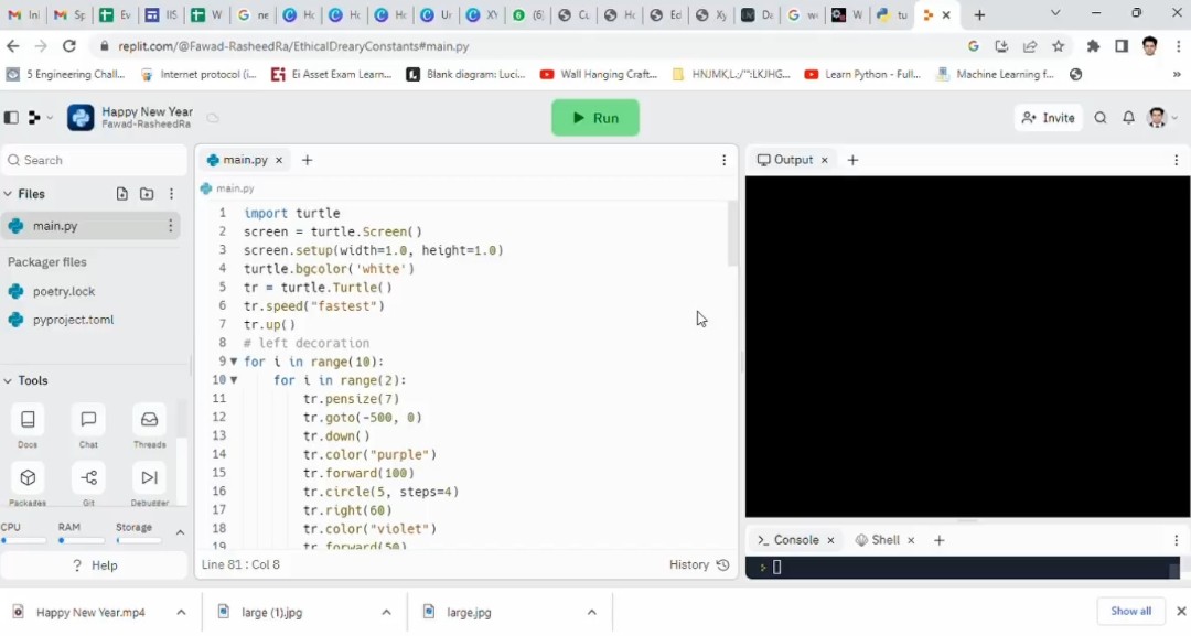 Fawad Rasheed KM on LinkedIn: #pythonprogramming #coding #turtle # ... Fawad Rasheed KM on LinkedIn: #pythonprogramming #coding #turtle # ...