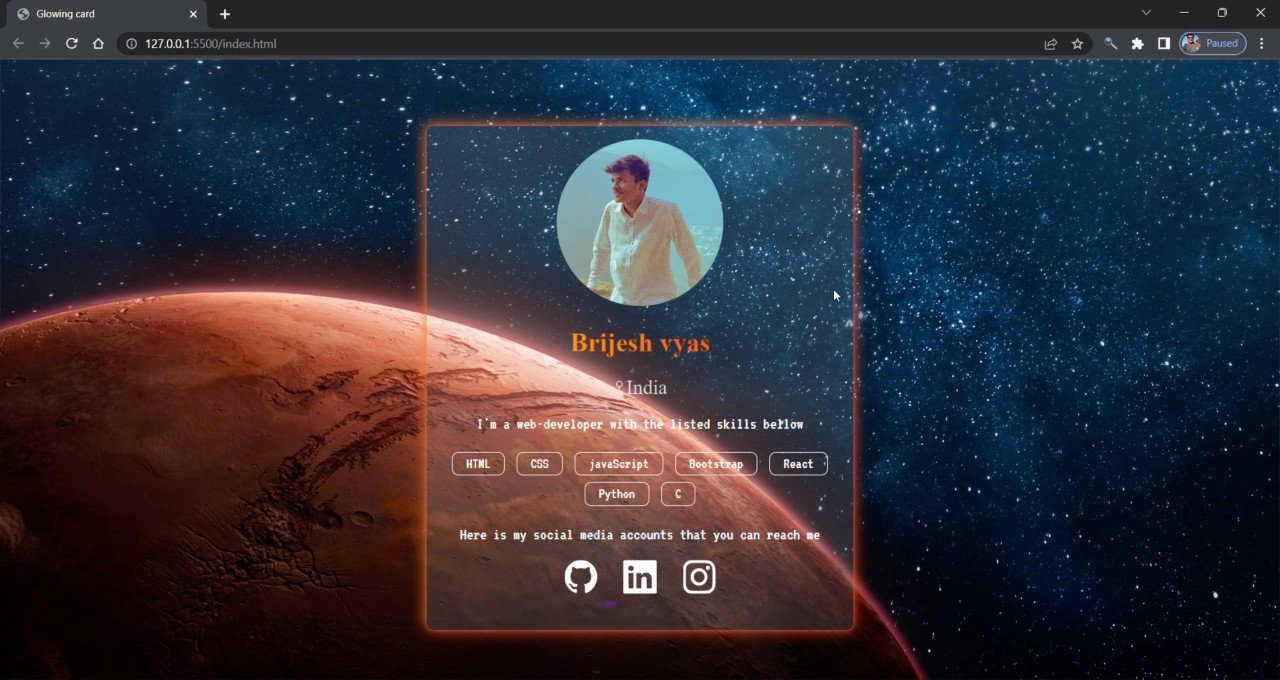Vyas Brijesh on LinkedIn: #css #html #portfolio #page Vyas Brijesh on LinkedIn: #css #html #portfolio #page