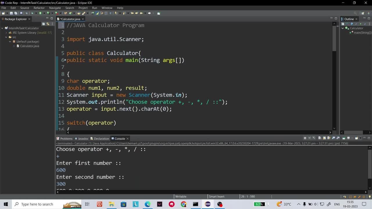 Hemant Dange on LinkedIn: #task1 #interpe #github #javaprogramming # ... Hemant Dange on LinkedIn: #task1 #interpe #github #javaprogramming # ...