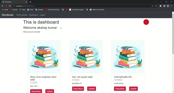 Rahul sati on LinkedIn: Created a full stack story app using HTML, CSS ... Rahul sati on LinkedIn: Created a full stack story app using HTML, CSS ...