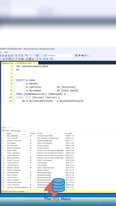 The SQL Hero pe LinkedIn: #sql #sqlserver #dba #data #dataanalytics # ... The SQL Hero pe LinkedIn: #sql #sqlserver #dba #data #dataanalytics # ...
