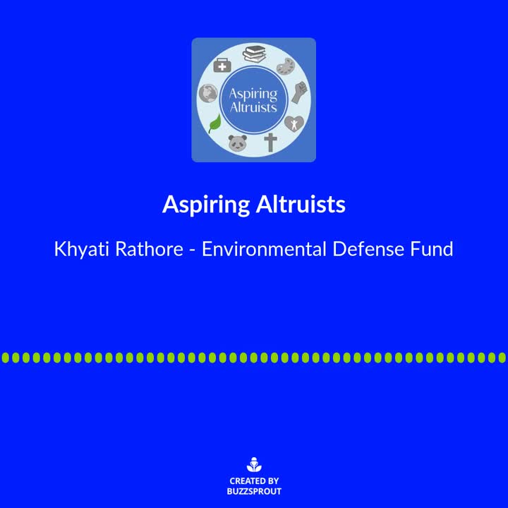 Khyati Rathore on LinkedIn: Khyati Rathore - Environmental Defense Fund Khyati Rathore on LinkedIn: Khyati Rathore - Environmental Defense Fund