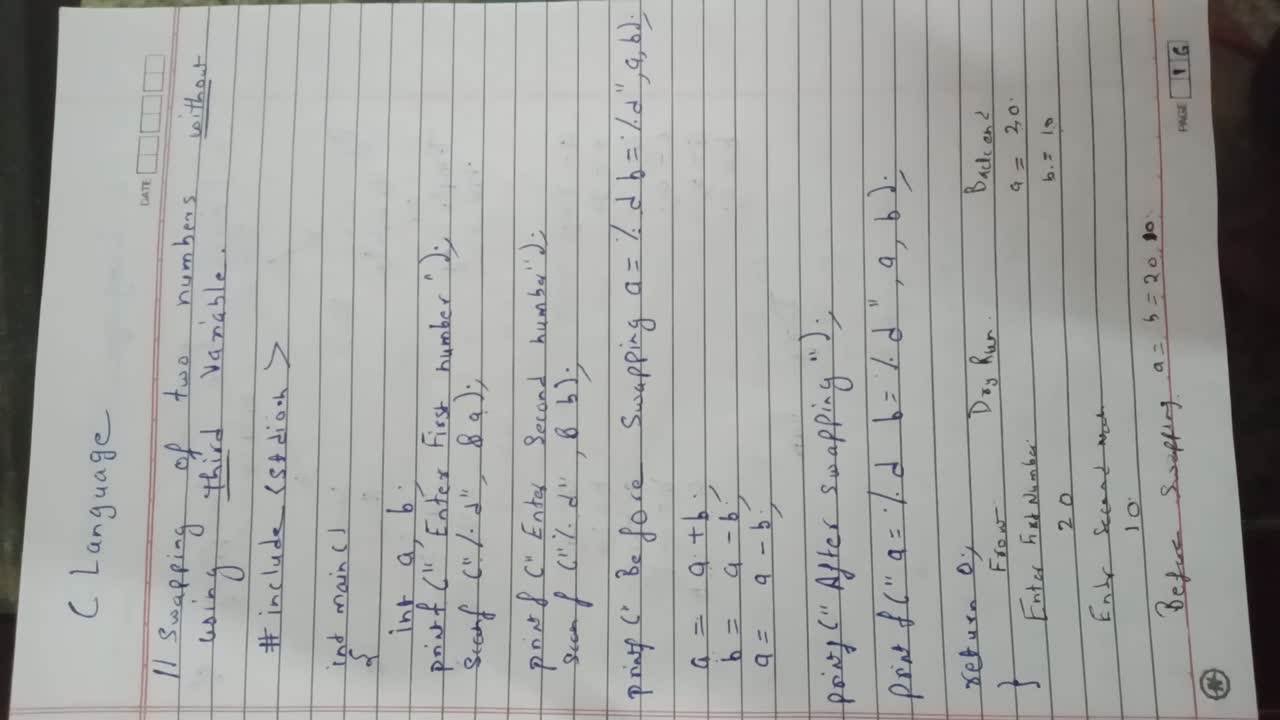 Programming Belt on LinkedIn: Swapping of two values without using ... Programming Belt on LinkedIn: Swapping of two values without using ...