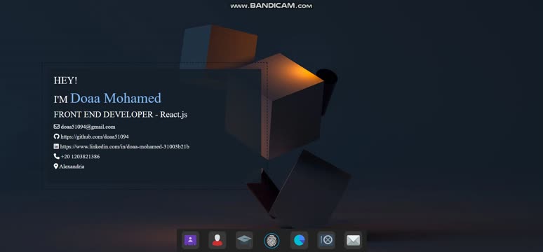 Doaa Mohamed on LinkedIn: This is my portfolio built with React Js 💜 I ... Doaa Mohamed on LinkedIn: This is my portfolio built with React Js 💜 I ...