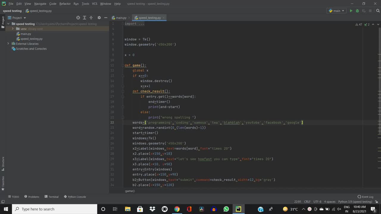 Yashasvi Chowdary Ravipati on LinkedIn: #programming #python #coding Yashasvi Chowdary Ravipati on LinkedIn: #programming #python #coding