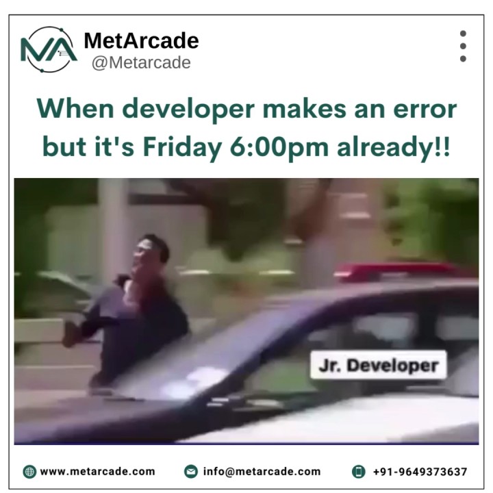 Metarcade Technologies Pvt. Ltd. on LinkedIn: #programmingmeme # ... Metarcade Technologies Pvt. Ltd. on LinkedIn: #programmingmeme # ...