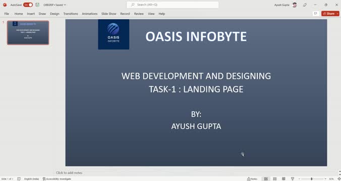 AYUSH GUPTA on LinkedIn: #oasisinfobyte #oasisinfobyte #internship # ... AYUSH GUPTA on LinkedIn: #oasisinfobyte #oasisinfobyte #internship # ...