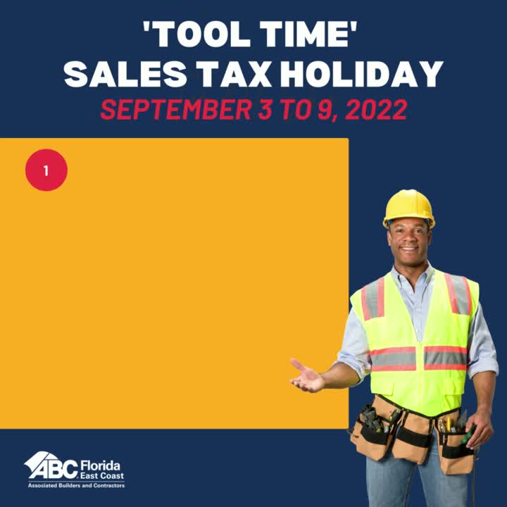 ABC Florida East Coast Chapter on LinkedIn: Tool Time Sales Tax Holiday ABC Florida East Coast Chapter on LinkedIn: Tool Time Sales Tax Holiday