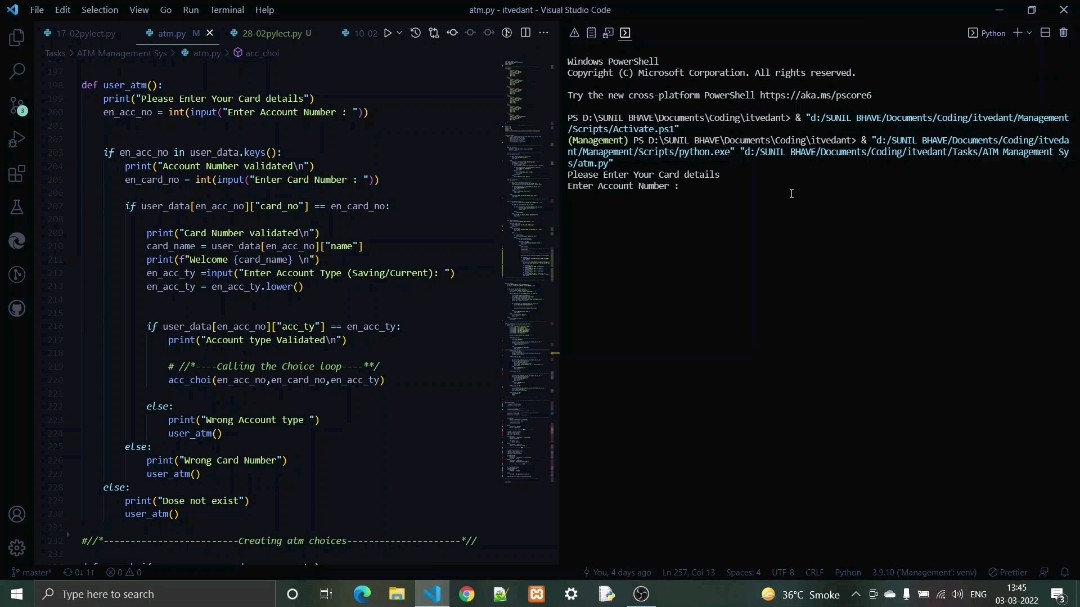Sunil Bhave on LinkedIn: #pythonprogramming #python #atm #pythoncode # ... Sunil Bhave on LinkedIn: #pythonprogramming #python #atm #pythoncode # ...