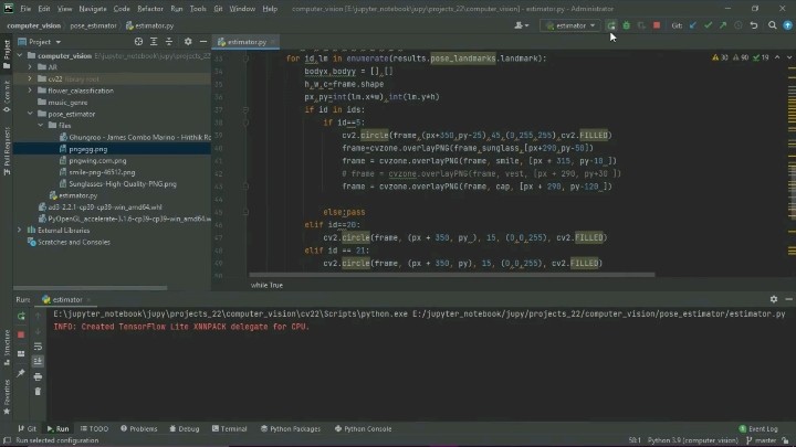 Shubhayan Sarkar على LinkedIn: #opencv #python #mediapipe #computervision Shubhayan Sarkar على LinkedIn: #opencv #python #mediapipe #computervision