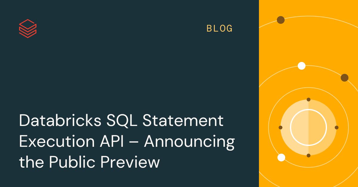 Thiago Silveira على LinkedIn: Databricks SQL Statement Execution API ... Thiago Silveira على LinkedIn: Databricks SQL Statement Execution API ...