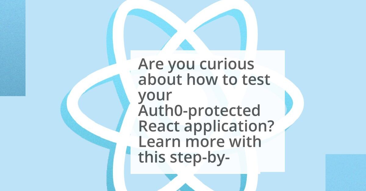 React Jobs on LinkedIn: Unit Testing Your Auth0 Protected React Application React Jobs on LinkedIn: Unit Testing Your Auth0 Protected React Application