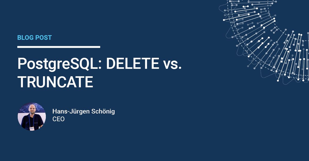 CYBERTEC PostgreSQL Services and Support on LinkedIn: #postgresql #database CYBERTEC PostgreSQL Services and Support on LinkedIn: #postgresql #database