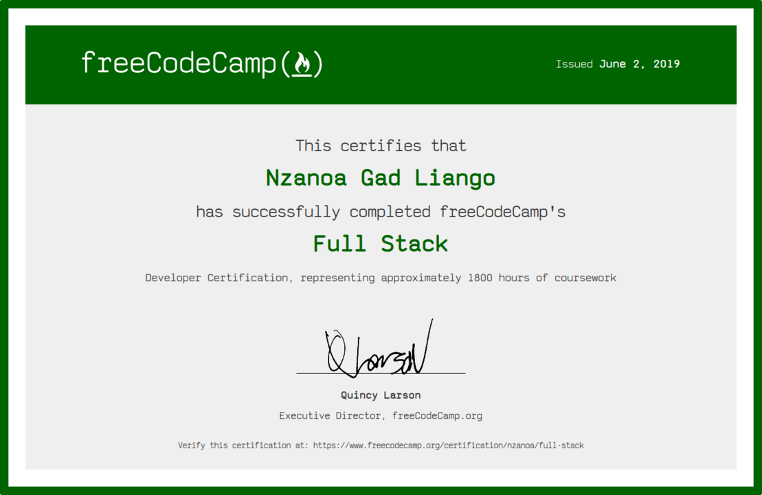 My Full-Stack Web Developer Certificate My Full-Stack Web Developer Certificate