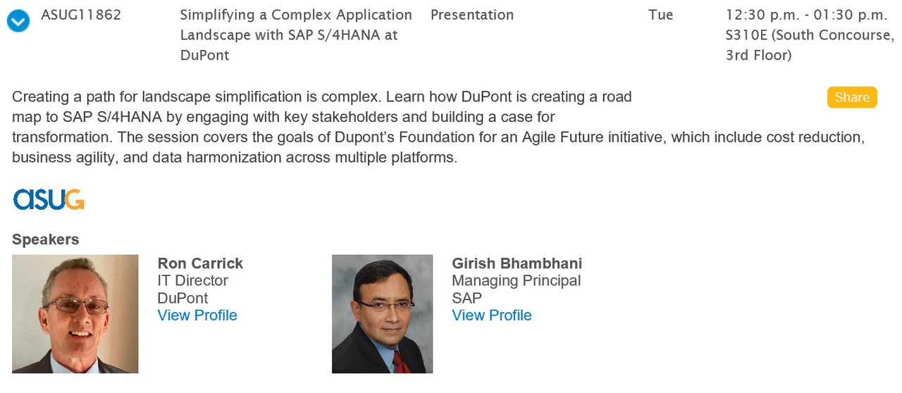 Simplifying a Complex Application Landscape with SAP S/4HANA at DuPont ... Simplifying a Complex Application Landscape with SAP S/4HANA at DuPont ...
