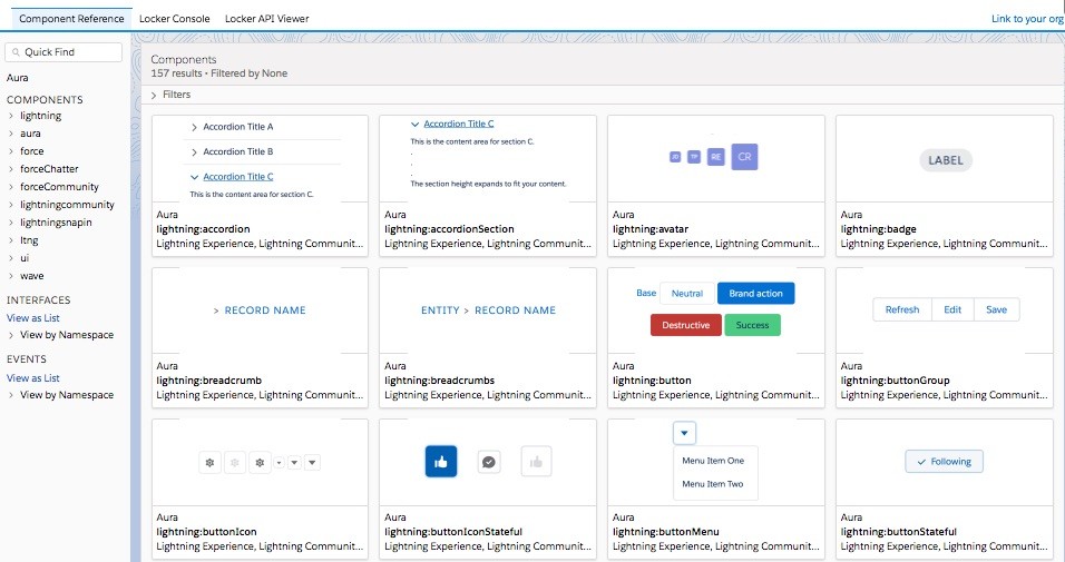 Standard Lightning Components, Events and Interfaces: 250+ and Growing Standard Lightning Components, Events and Interfaces: 250+ and Growing
