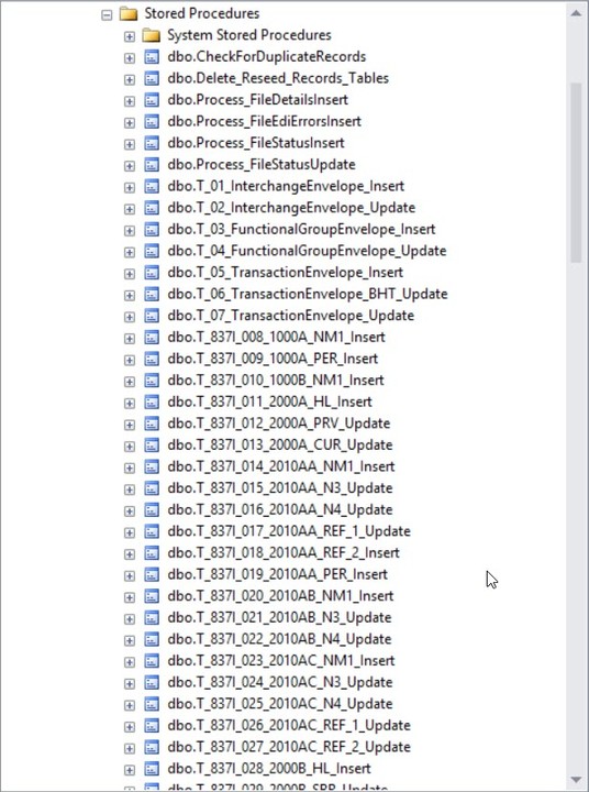 EDI 837I 5010 SQL Database Script EDI 837I 5010 SQL Database Script