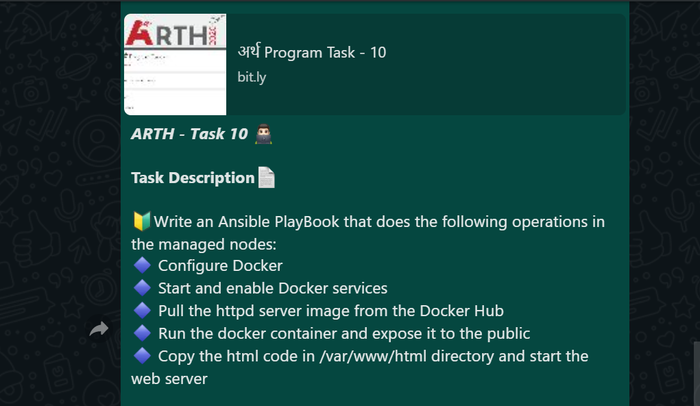 Ansible Playbook for Configure docker Ansible Playbook for Configure docker