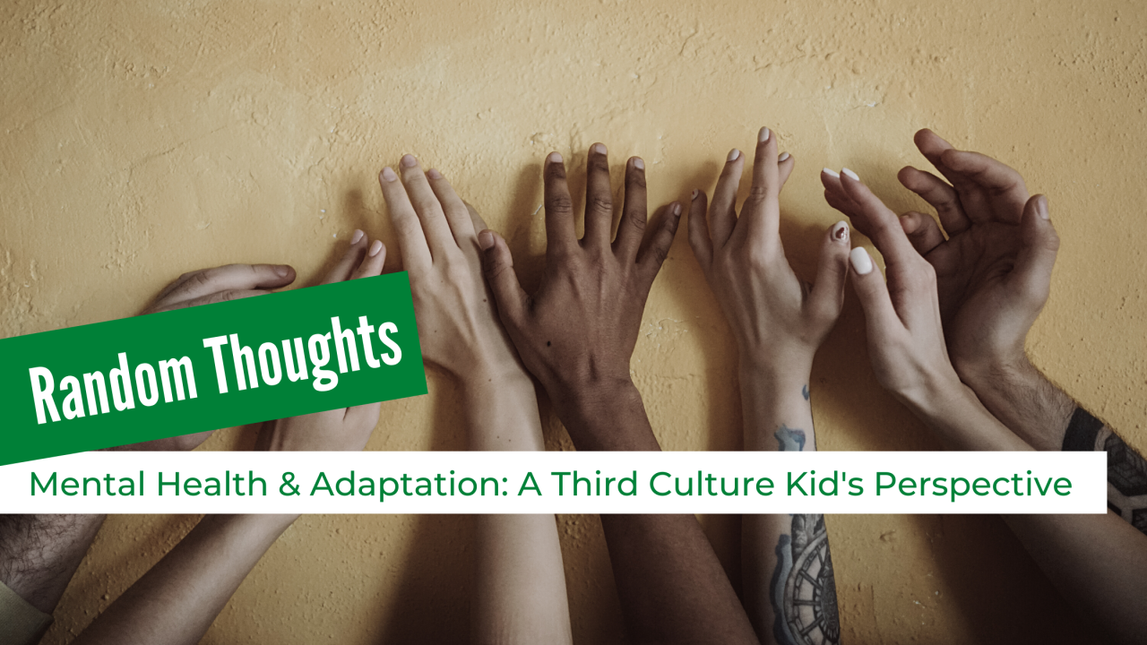 Mental Health & Adaptation: A Third Culture Kid Perspective Mental Health & Adaptation: A Third Culture Kid Perspective