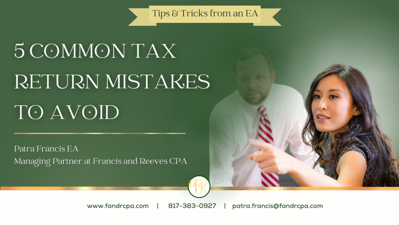 5 Common Tax Return Mistakes to Avoid 5 Common Tax Return Mistakes to Avoid