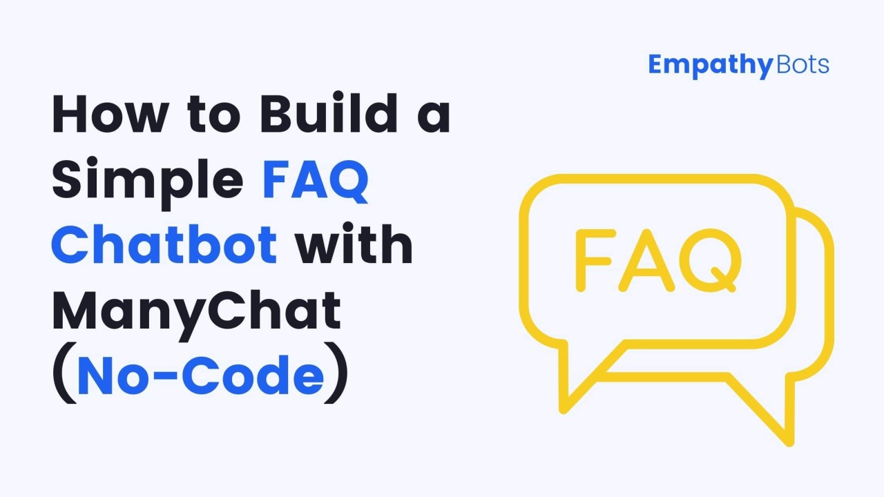 How to Build a Simple FAQ Chatbot with ManyChat (No-Code) in 2022 ... How to Build a Simple FAQ Chatbot with ManyChat (No-Code) in 2022 ...