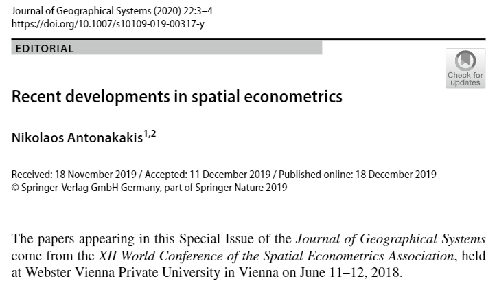 Special Issue Editorial: Special Issue Editorial: