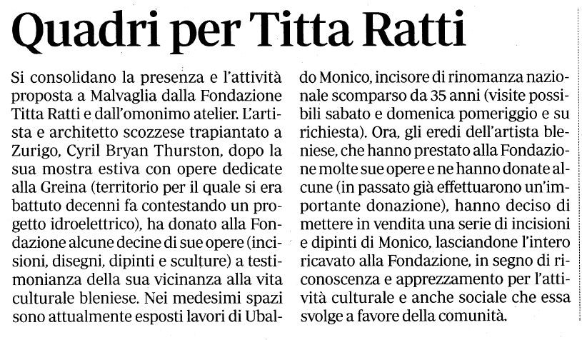 La Regione, 11 dicembre 2018 La Regione, 11 dicembre 2018