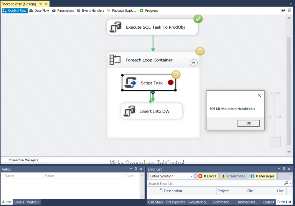 ETL SSIS Trips: Object Variables, ResultSets, Script Task, Foreach Loop ... ETL SSIS Trips: Object Variables, ResultSets, Script Task, Foreach Loop ...