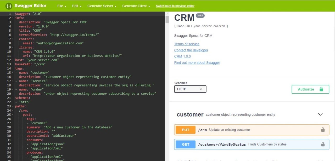 Swagger-Creating Rest API/Services Swagger-Creating Rest API/Services