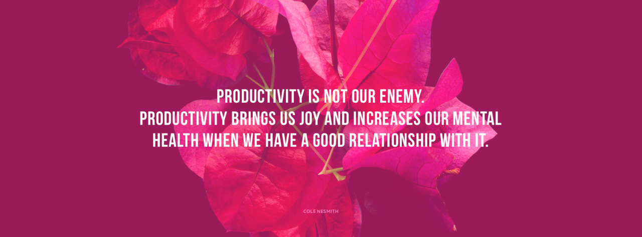 Finding Joy in Productivity Finding Joy in Productivity