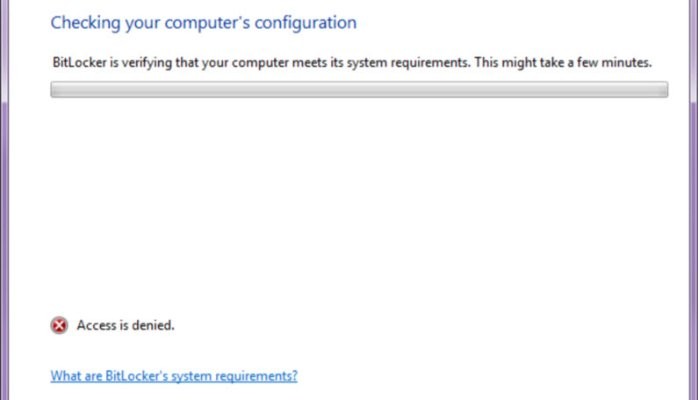 Bitlocker Access Denied Error Bitlocker Access Denied Error