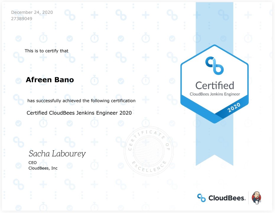 Certified CloudBees Jenkins Platform Engineer (CCJE) exam's Preparation ... Certified CloudBees Jenkins Platform Engineer (CCJE) exam's Preparation ...
