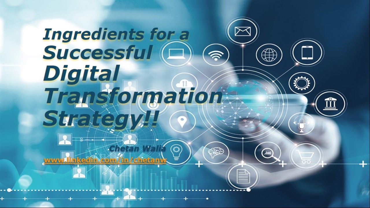 Ingredients for a Successful Digital Transformation Strategy Ingredients for a Successful Digital Transformation Strategy