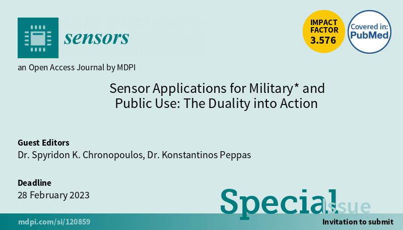 Special Issue Editorial - Call for papers (MDPI Sensors): Special Issue Editorial - Call for papers (MDPI Sensors):