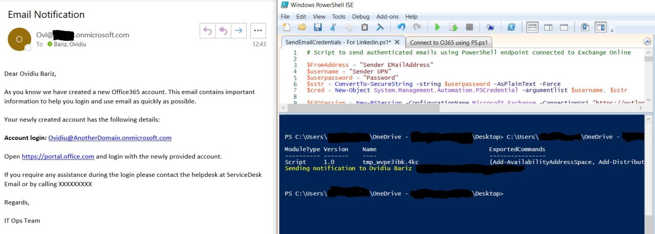 Send authenticated emails from Exchange Online using PowerShell Send authenticated emails from Exchange Online using PowerShell