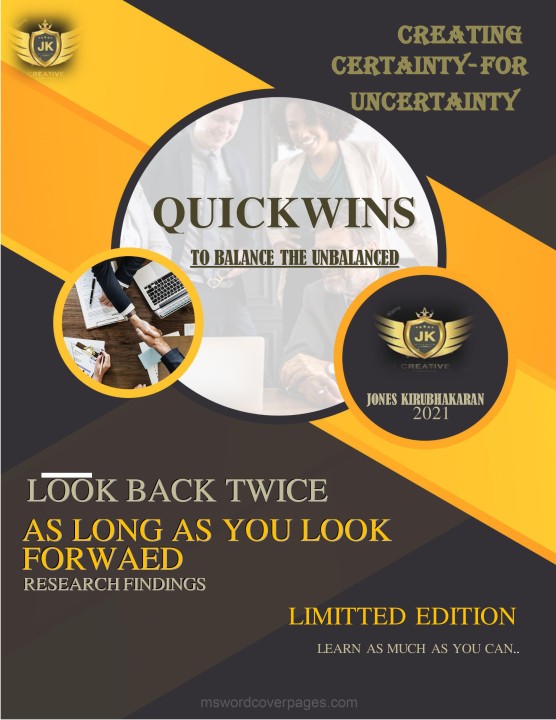 CREATING THE CERTAINTY FOR UNCERTAINTY CREATING THE CERTAINTY FOR UNCERTAINTY