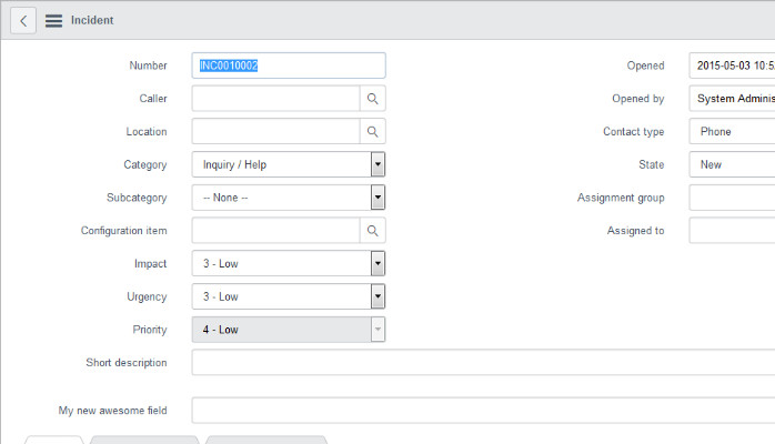 ServiceNow Friday Fun Challenge - Field added automatically on Forms ServiceNow Friday Fun Challenge - Field added automatically on Forms