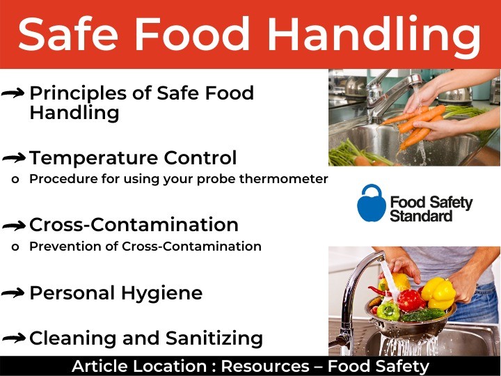 Promoting Safe Food-handling Behaviours Promoting Safe Food-handling Behaviours